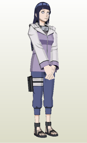 hinata ver2 - Papercraft Free 4 U