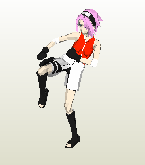 sakura ver2 - Papercraft Free 4 U