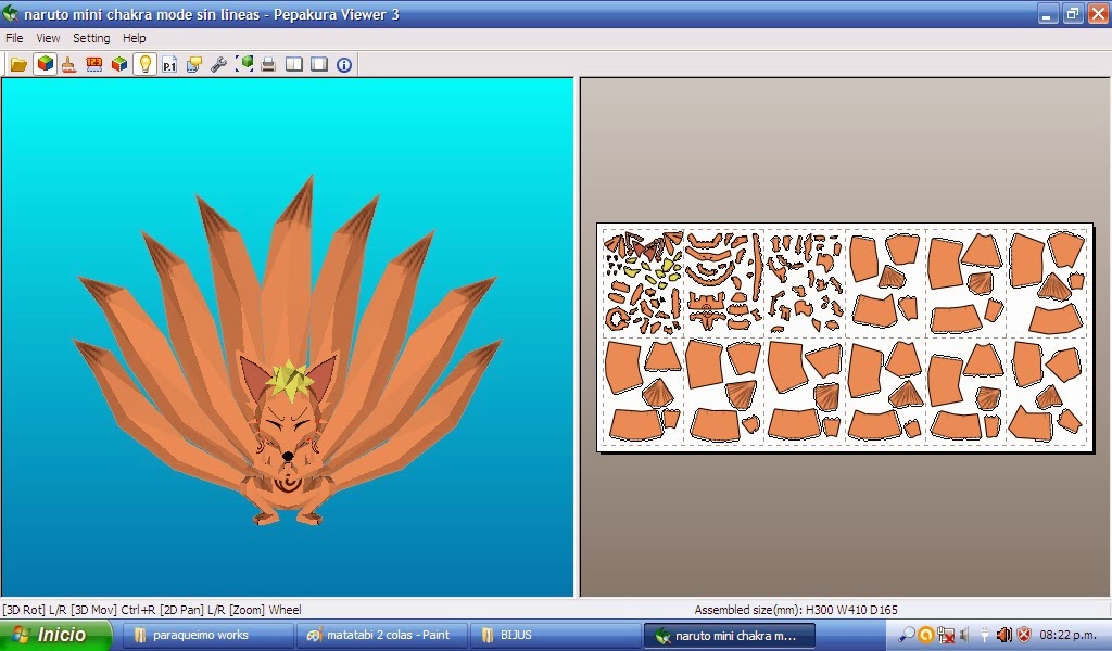 naruto mini chakra mode - Papercraft Free 4 U