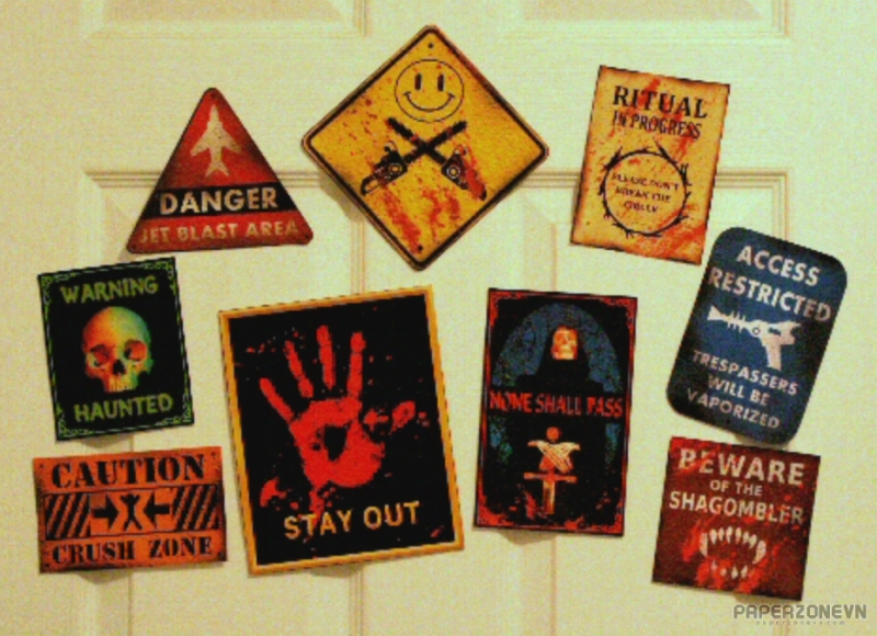 Decorative Door Signs - Set 2 | Paperzone VN